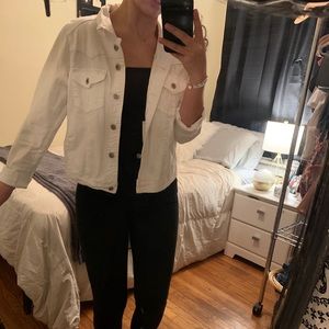 Jackets & Coats | White Denim Jacket | Poshmark